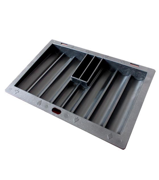 Black ABS Dealer Tray for 300 chips & 2 decks