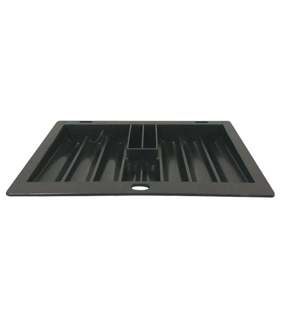 Black ABS Dealer Tray for 300 chips & 2 decks